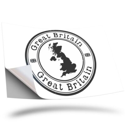 1 x Vinyl Sticker A2 - BW - Great Britain UK Map Vinyl #39811 | eBay UK