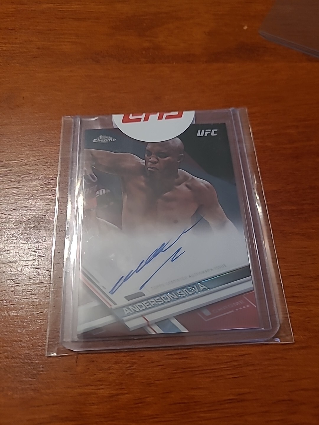 Nice 2017 Topps UFC Anderson Silva Red Refractor Auto #FA-AS. #3/5 MADE ...