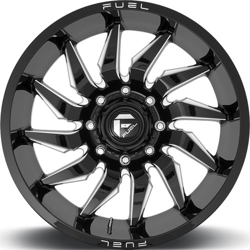 1 Wheel 20" D744 Saber 20x9 8x165.1 Gloss Black 1ET 125.1CB ...