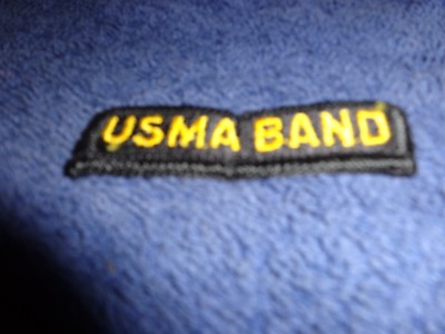 USM Acadamy BAND ROCKER TAB BLACK & GOLD Military Vet Biker US ARMY ...