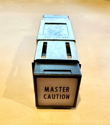 MASTER CAUTION Korry Push Button Annunciator P/N: 14034-008 | eBay