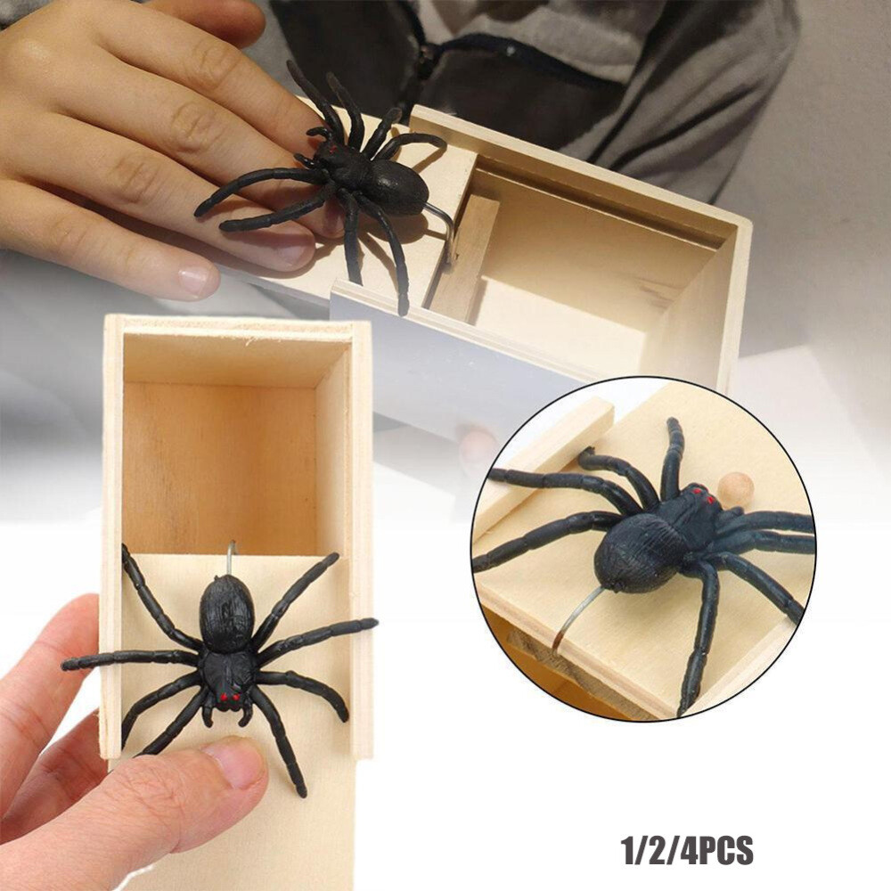 Scary Spider Memes April Fools Day Spoof Funny Scare Small Wooden Box