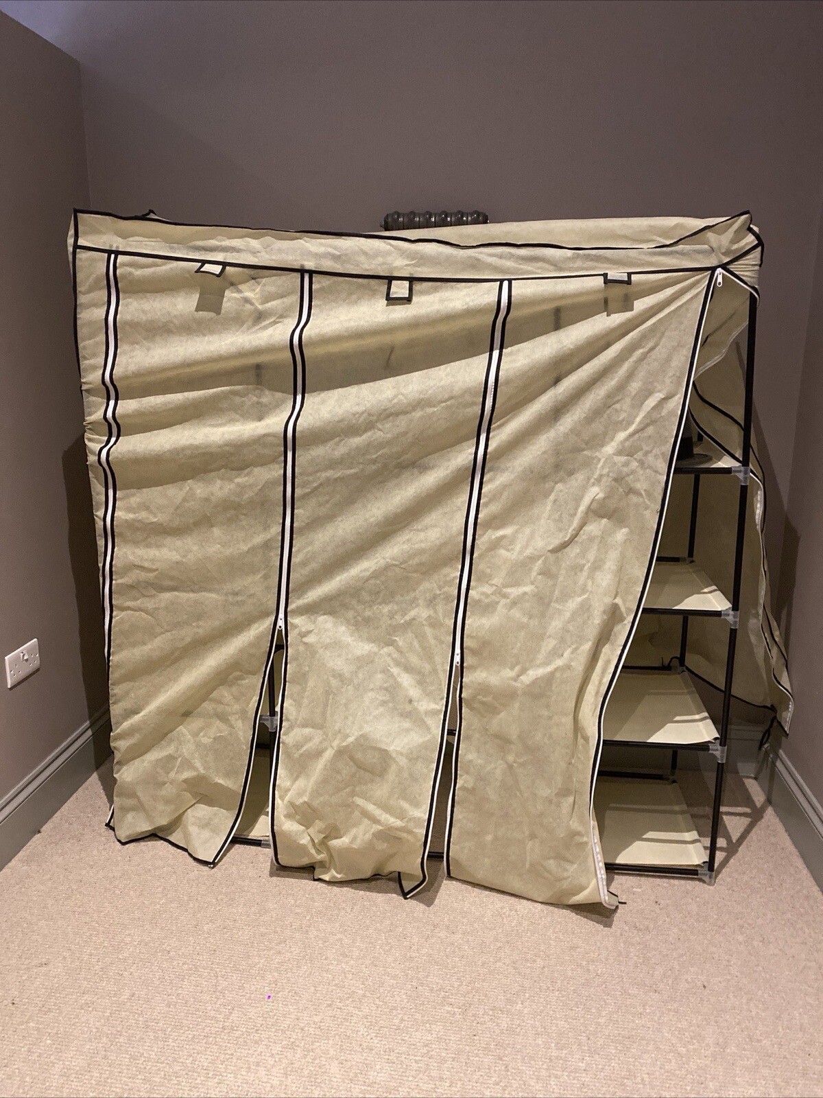 Temporary wardrobe with shelves | eBay UK