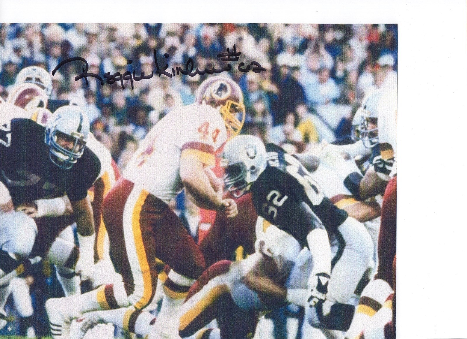 Reggie Kinlaw Oakland Raiders Signed 8x10 Photo | eBay