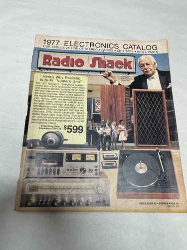 1977 Radio Shack Catalog, Hi Fi, Stereo, Turntable, Receiver, Speaker ...
