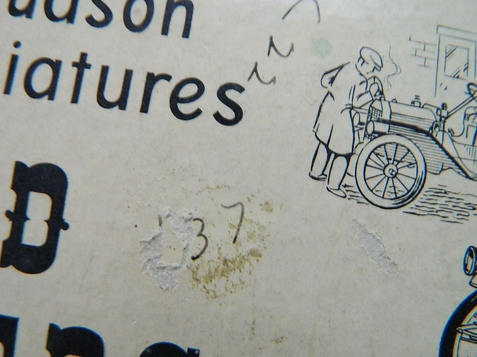 1949 Vintage Hudson Miniatures Old Timers 1902 Franklin Complete ...