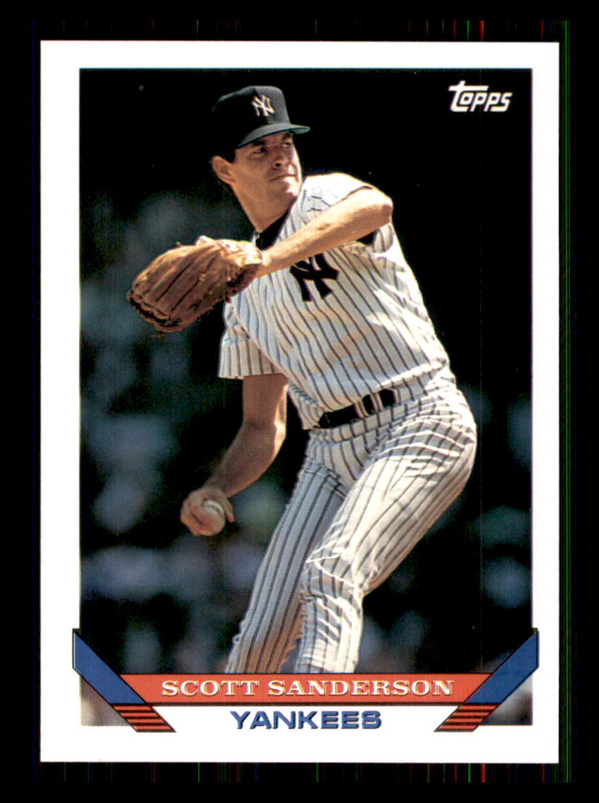 1993 Baseball Topps Scott Sanderson New York Yankees #525 | eBay