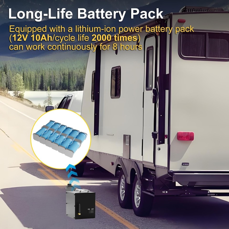 Portable Trailer Light Tester Box with 12V 10Ah Battery,Wireless Remote ...