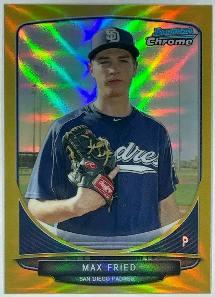 2013 Bowman Chrome Mini Gold Refractor Max Fried #180 #49/50 | eBay