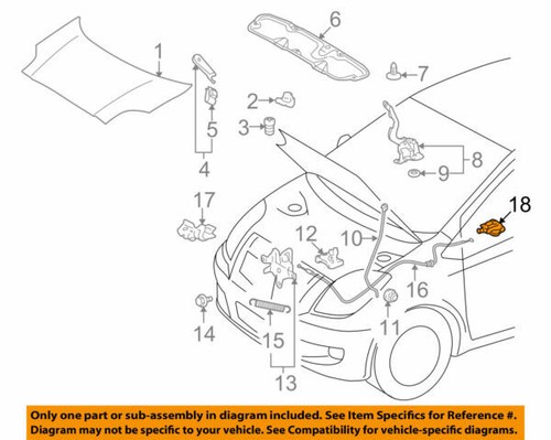 53601-52010-E4 Toyota Lever sub-assy, hood lock control 5360152010E4 ...