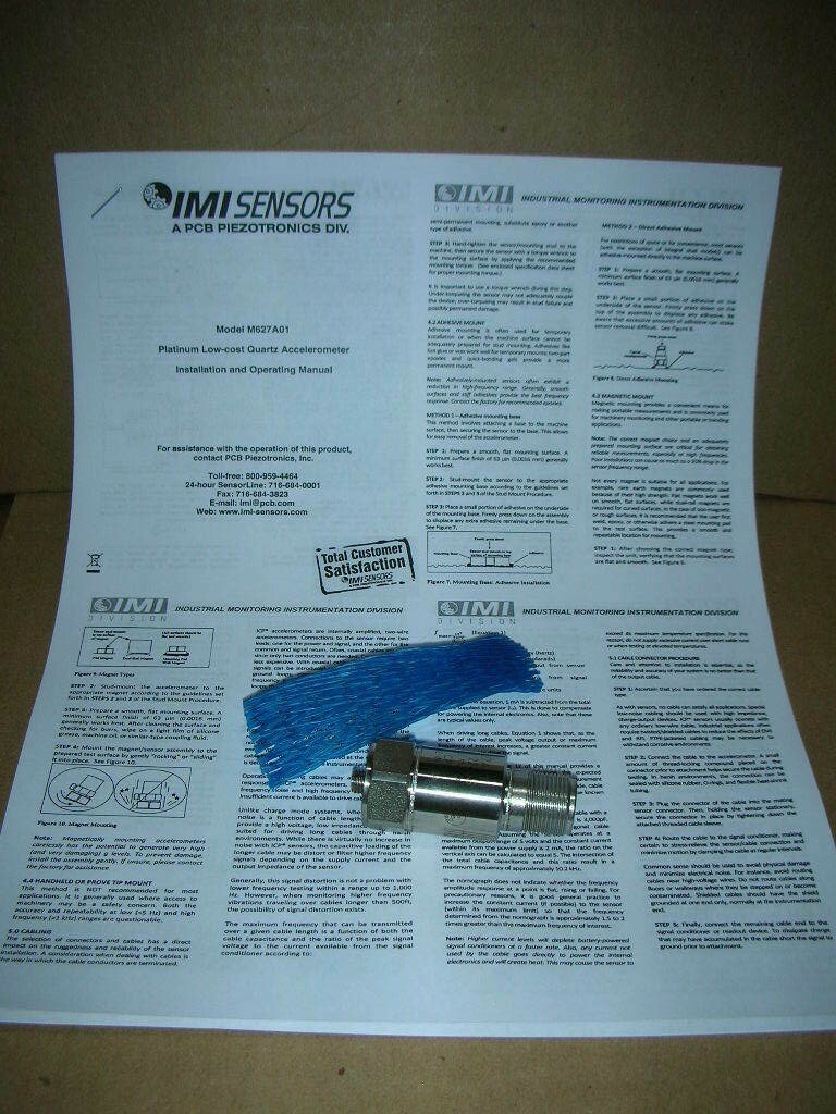IMI PCB 627A01 Platinum Quartz Element Piezo Vibration Sensor ...