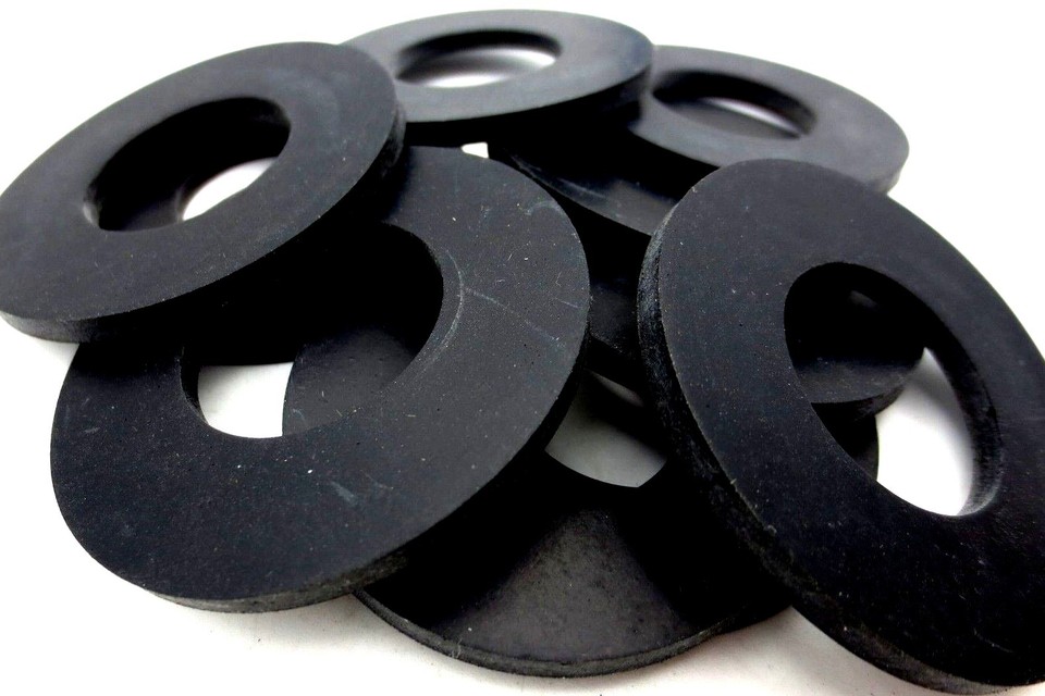 1" ID 2" OD 1/8" Thick Rubber Washer Spacer Premium Quality Durable ...