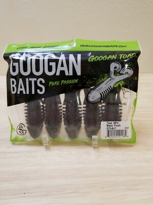 Googan Baits GTD-BLF Toad Black Flash Fishing Lure | eBay