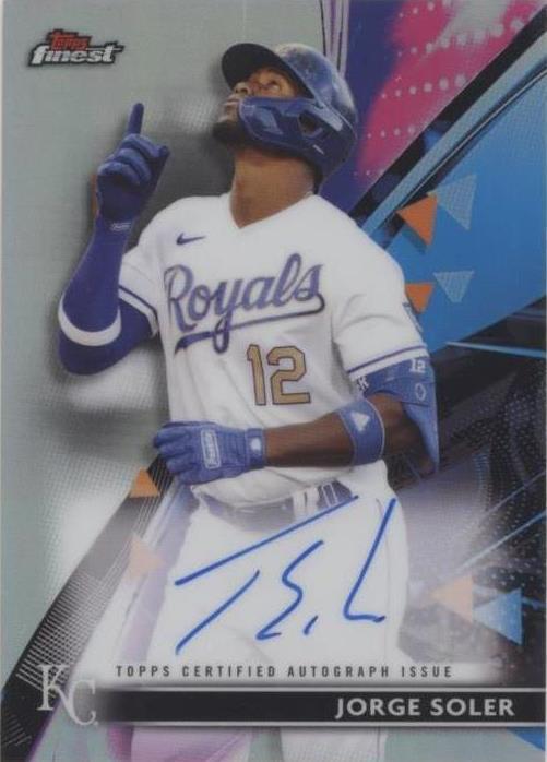 2021 Topps Finest - Finest Autographs Jorge Soler #FA-JSO (AU) for sale ...