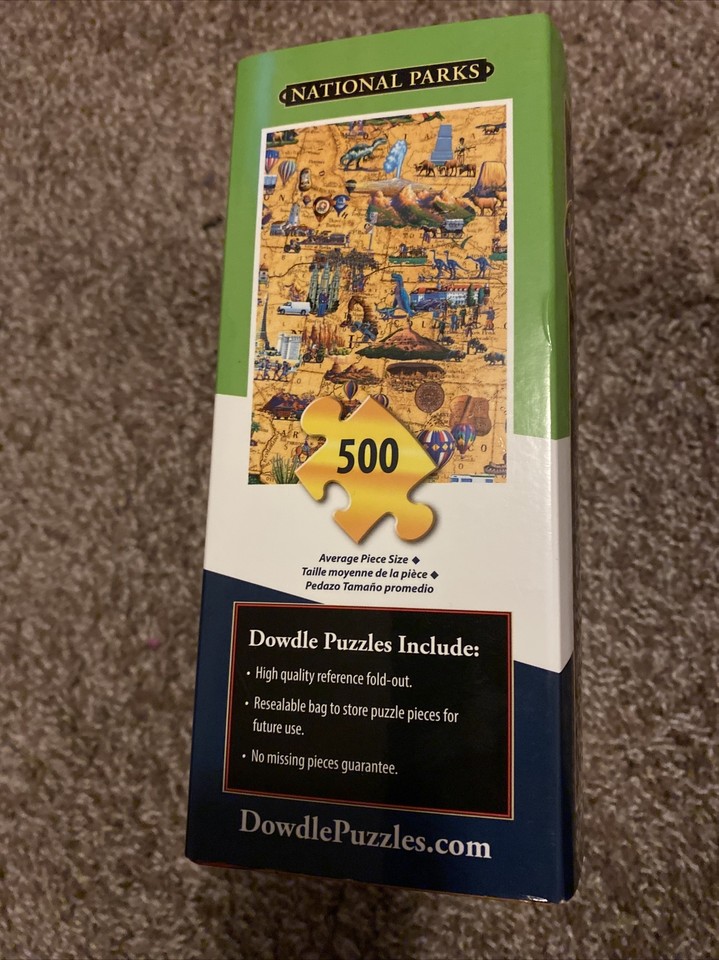 Dowdle Folk Art Puzzle "National Parks" By Eric Dowdle Artist / 500 ...