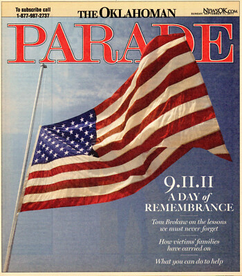 PARADE Magazine September 11 2011 9.11.11 A Day of Remembrance Twin ...