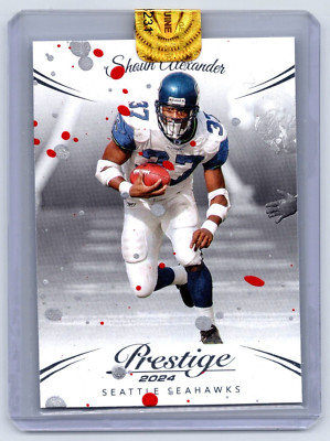 2024 John Rudolph Signed Auto Art Card Shaun Alexander Unique Paint 1/1 ...