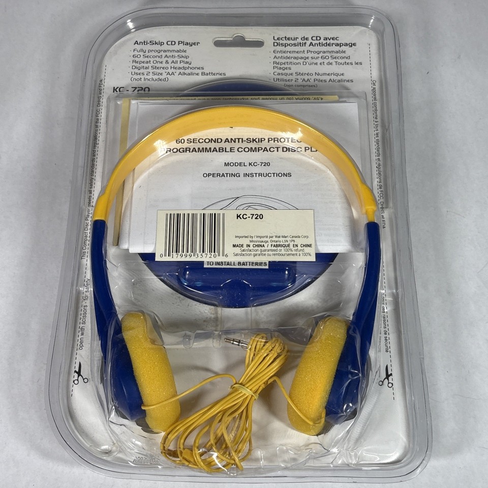 VTG 2005 Street Beat KC-720 Anti-Skip Portable CD Player Blue NEW ...