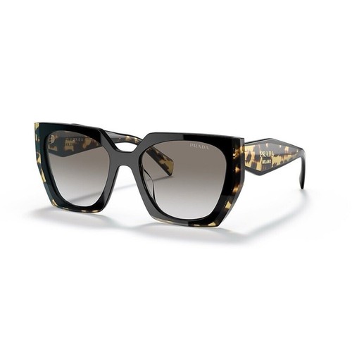 Prada PR 15WS 3890A7 Black Tortoise Grey Gradient Women Sunglasses ...