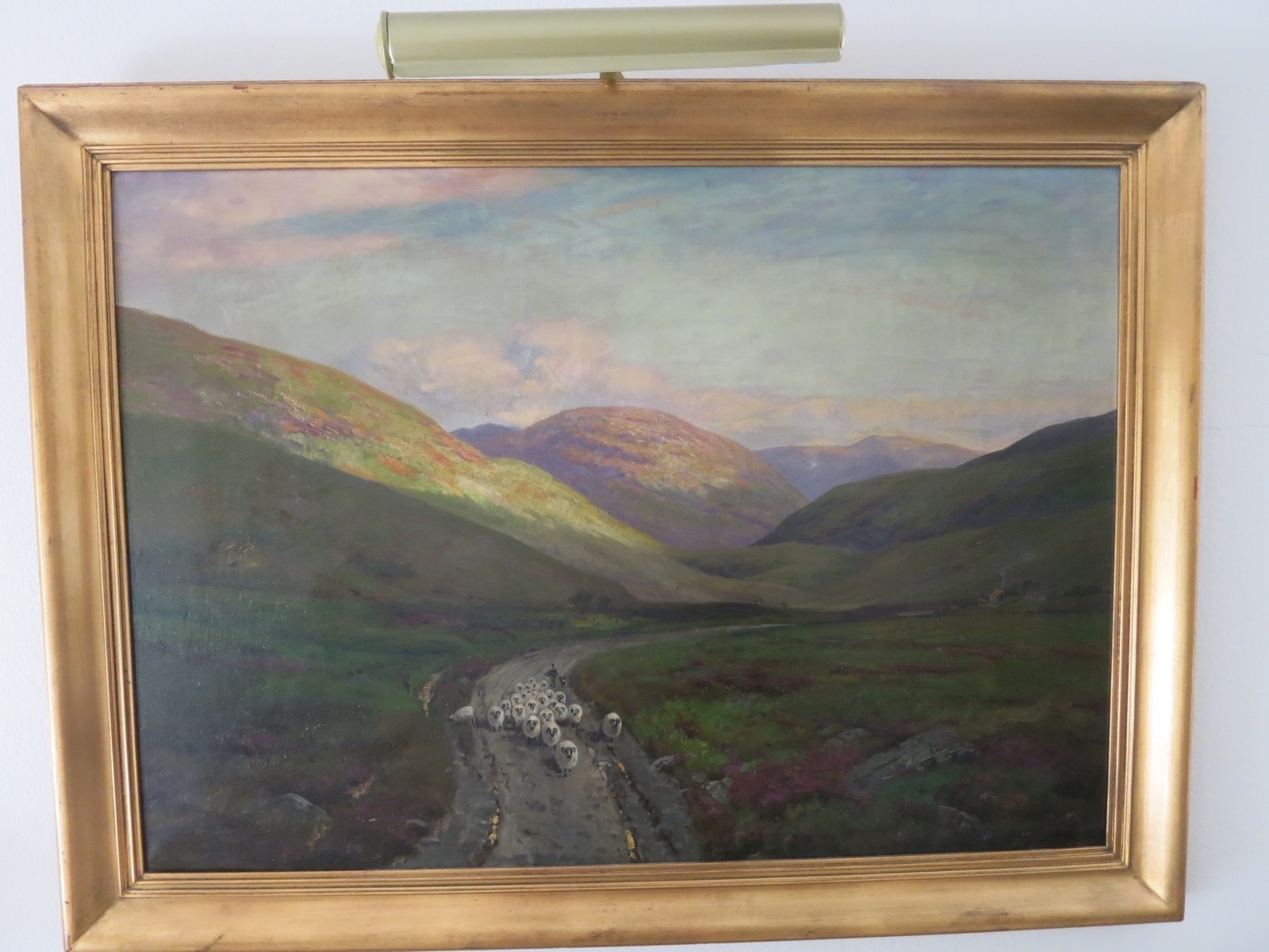 Antique Large Original Oil by George Melvin Rennie Glen Clunie Scotland ...