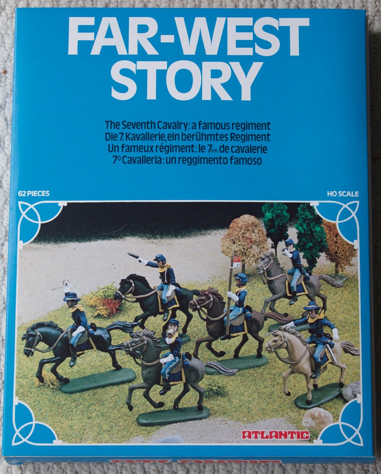 Atlantic Toy Soldiers Boxed scale ho 1/72 1555 us 7th cavalry far west ...