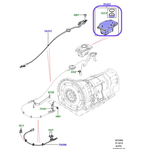 GENUINE LAND ROVER TRANSFER SHIFT CONTROL MODULE LR4 3.0L SC V6 PETROL ...