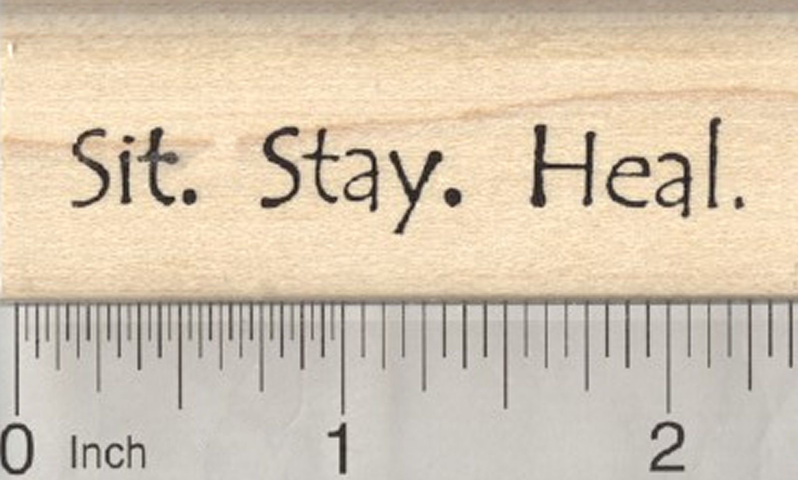 Sit Stay Heal Rubber Stamp, Get Well Series, Dog Saying D28717 WM | eBay