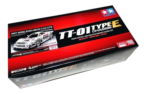 TAMIYA 47437 EP RC Car 1/10 1997 Mercedes-Benz CLK-GTR TT01E with Motor ...