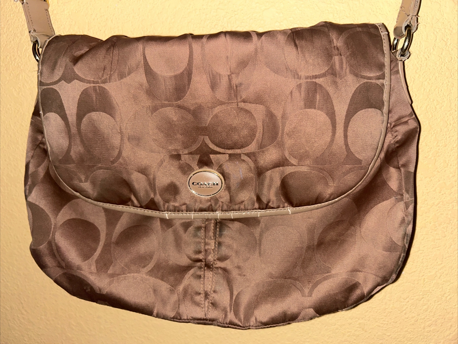 Coach Nylon Messenger Crossbody Bag - Gem