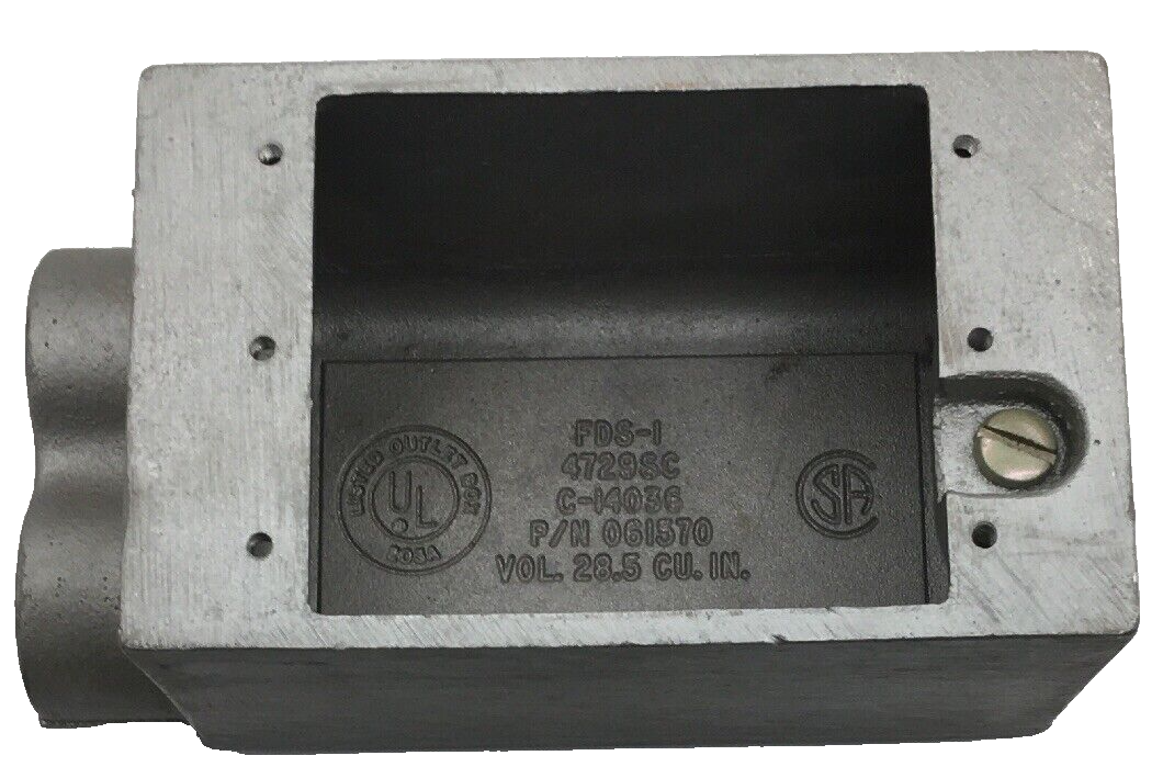 FDS-1 KILLARK 1/2-INCH FD BOX DEEP -INCH S-INCH ALUMINUM | eBay