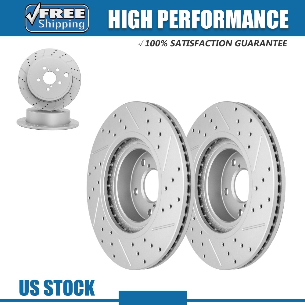 Front & Rear Disc Brake Rotors For Subaru Forester Impreza Legacy ...