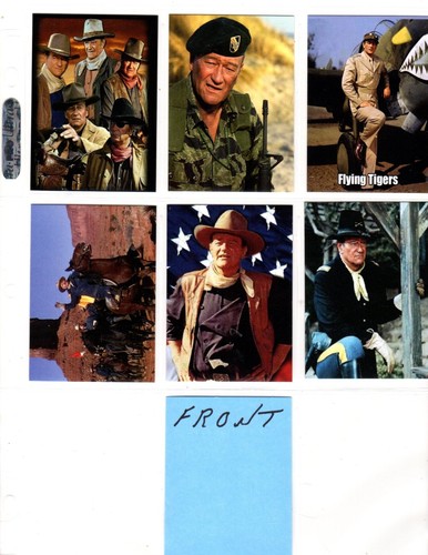 JOHN WAYNE CUSTOM TRADING CARD 6 CARDS SET | eBay