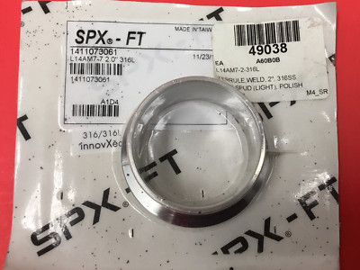 SPX - Weld on Ferrule Tri Clamp P/N:L14AM7-7 - 316L - 2” - NEW | eBay