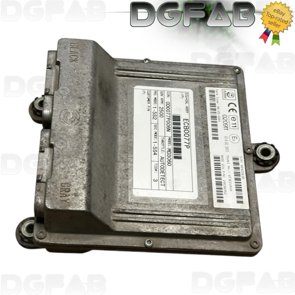 ALLISON TRANSMISSION ECU P/N 29538352 Model WT3ECU910 TCM TCU Control ...
