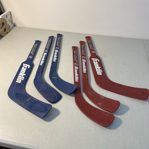 Franklin Knee Shin Hockey Sticks NHL Shot Zone Mini 2 Goalie + 4 Player ...
