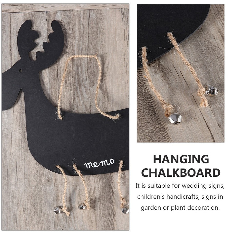 2pcs Mini Chalkboards Giraffe Shaped Blackboard Message Board Hanging ...