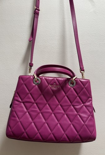 Kate Spade Carey Quilted Sullivan Satchel - Baja Rose | eBay