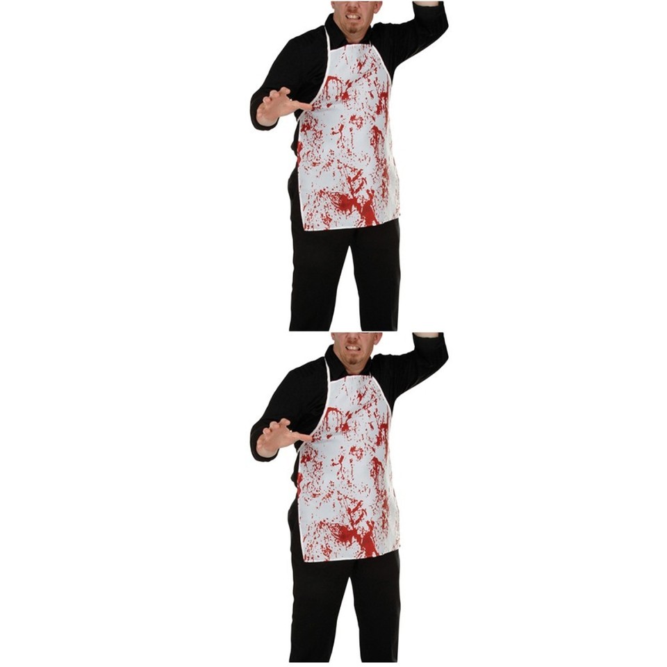 2pcs Apron Halloween Apron Horror Butchers Chef Kitchen Cook Apron for ...