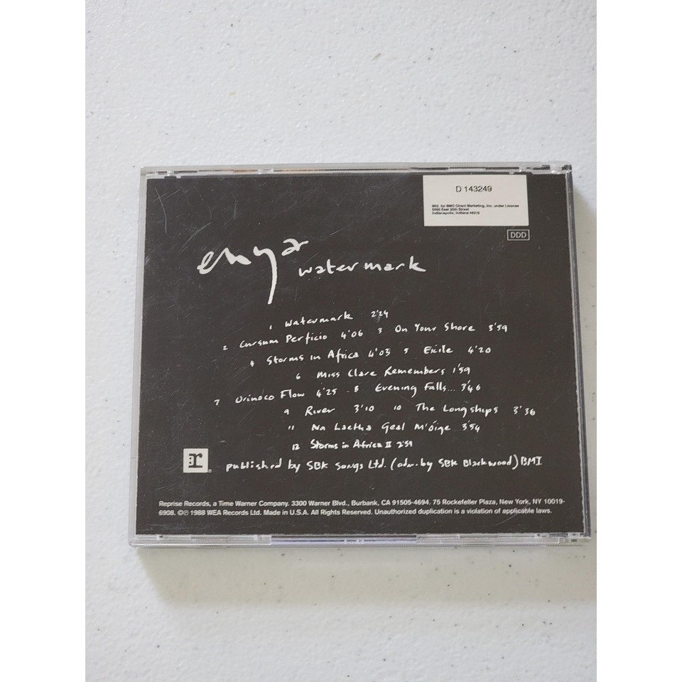Enya CD Album Watermark Orinoco Flow Hit Single New Age Celtic Music | eBay