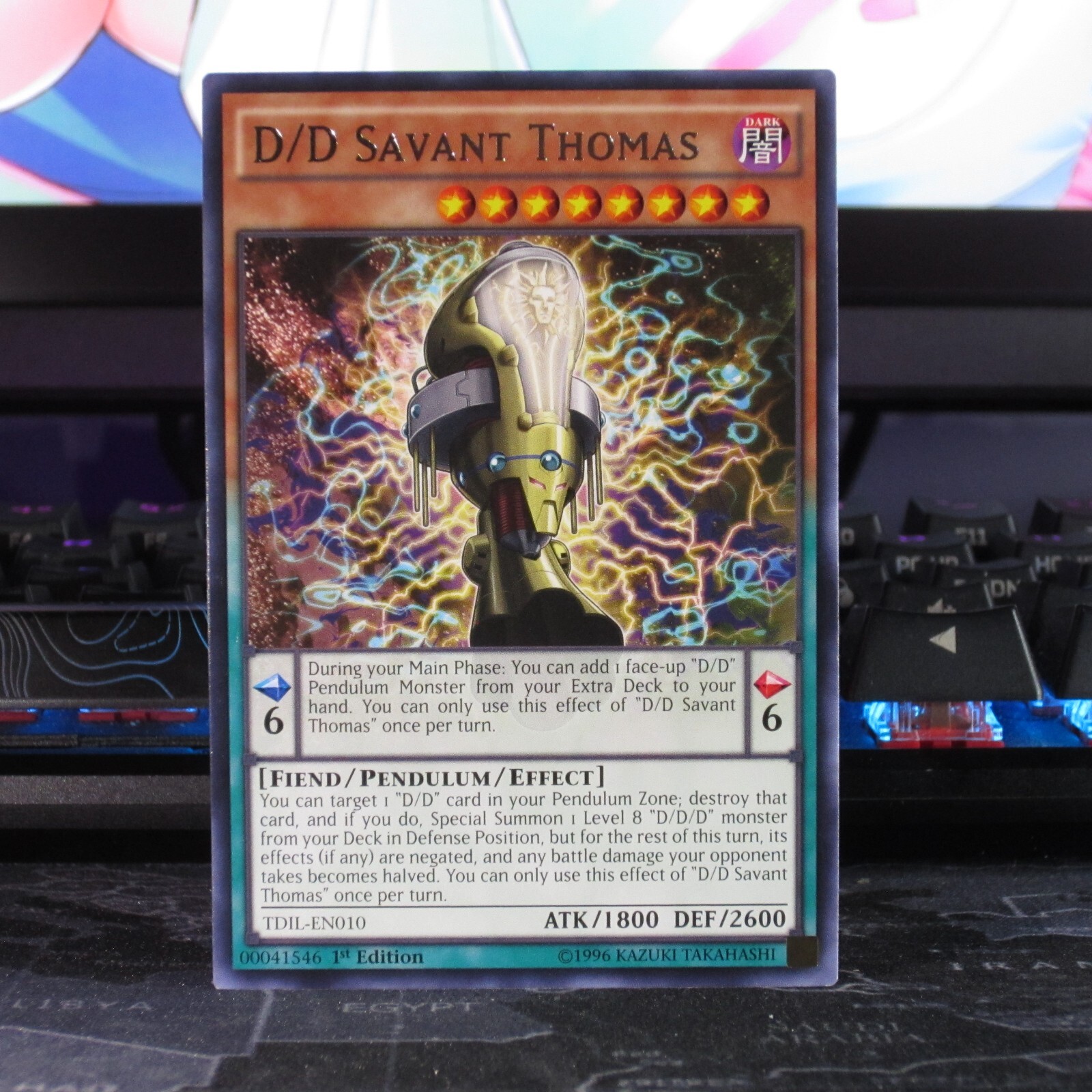 1X D/D SAVANT THOMAS - TDIL-EN010 - RARE 1ST NEAR MINT - YUGIOH | eBay