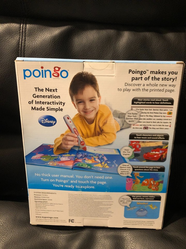 Disney Poingo Interactive Storybook Reader Cars And Finding Nemo Read ...