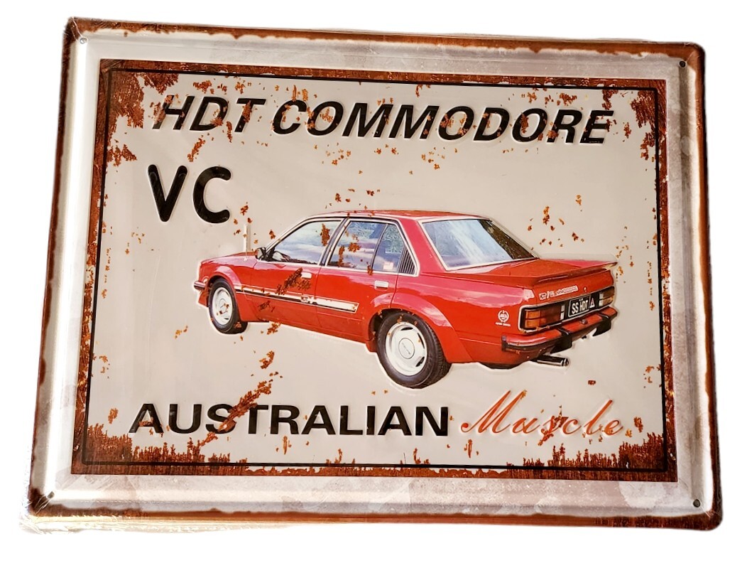 VC HDT COMMODORE HOLDEN EMBOSSED Tin Metal Sign 40x30cm Mancave #0548 ...