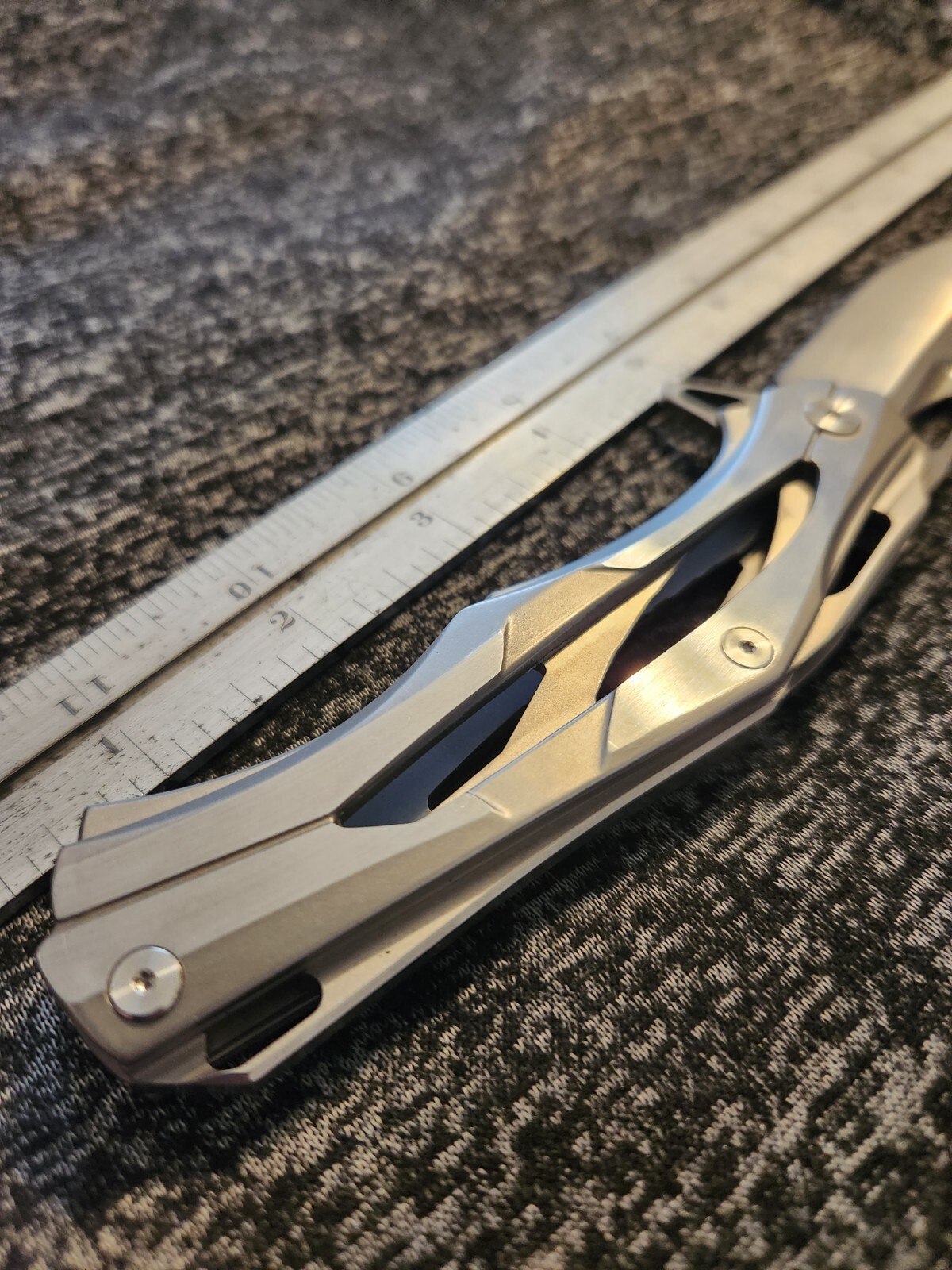 LARGE All Metal Pocket Knife, Outstanding Machine Work!!! New In Box ...