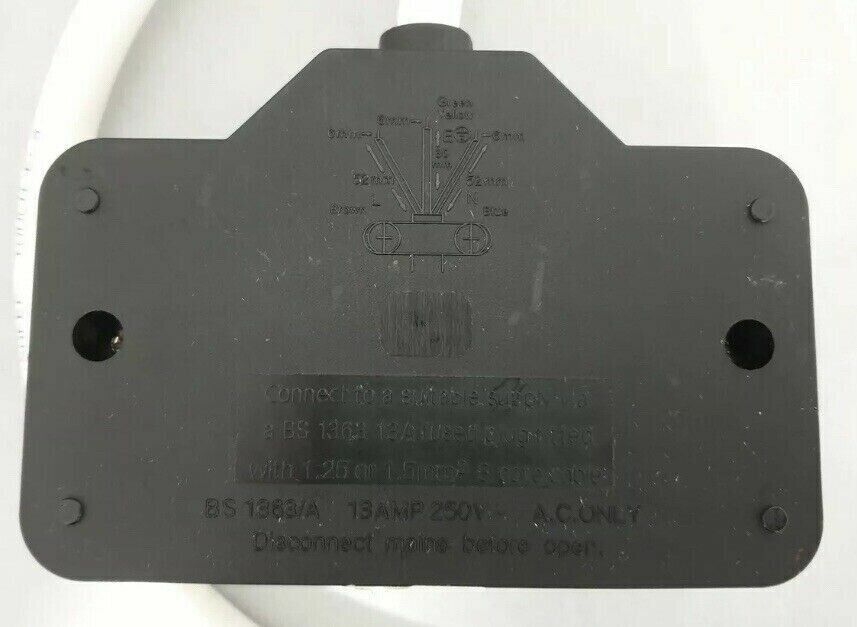 13A Socket Two Way High Impact Rubber Plug Mains Power Switch-2 Gang uk ...