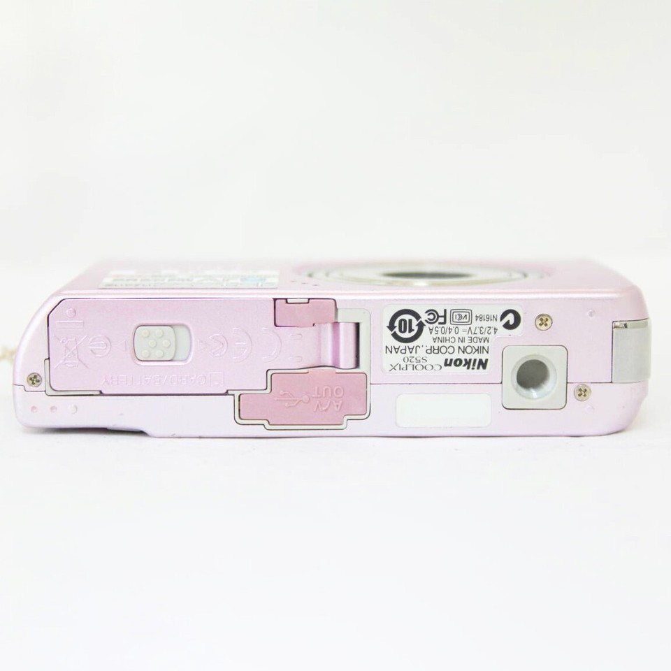 Nikon Coolpix S520 Pink/Sakura 8.0MP 3x Zoom Compact Digital Camera ...