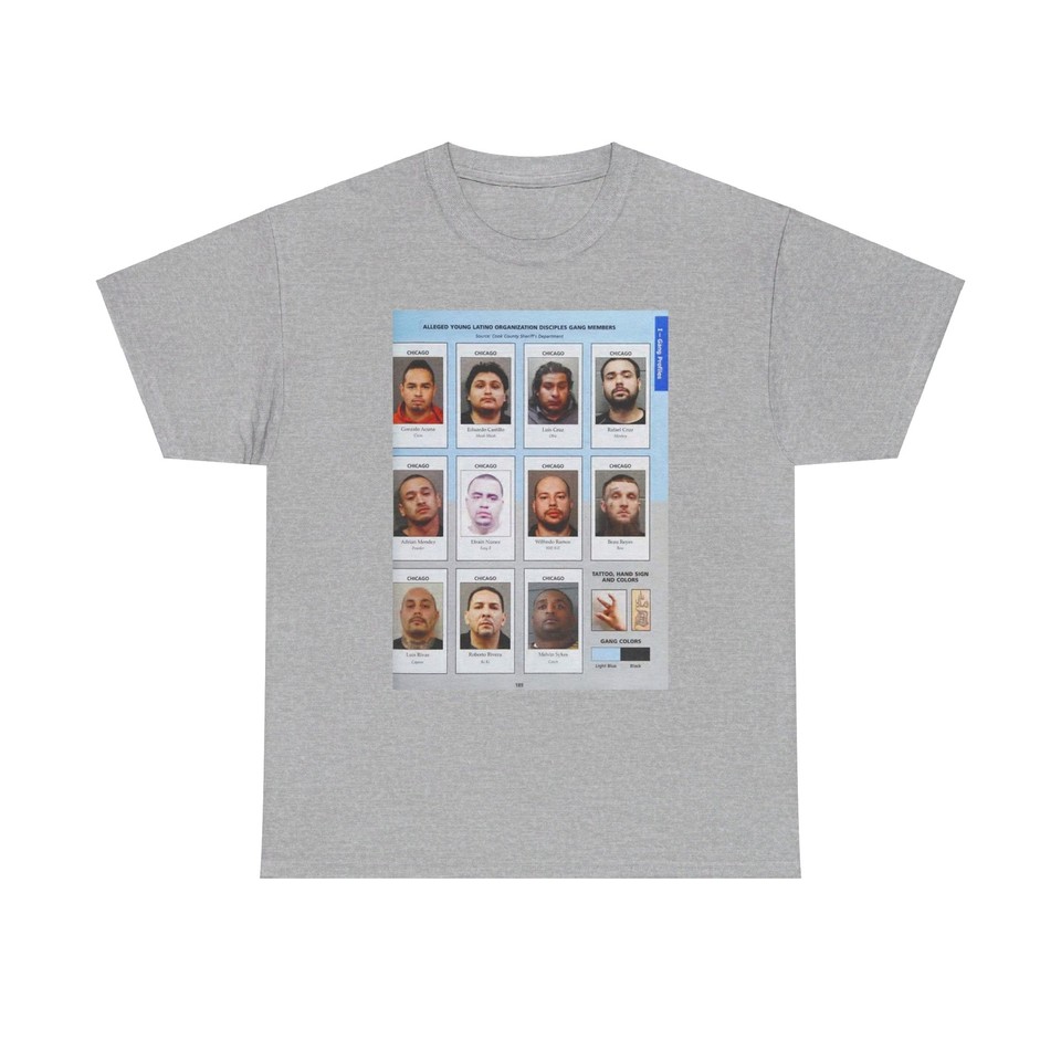 The Chicago Gang Book Page 189 - YLO Disciples Members - T-Shirt | eBay