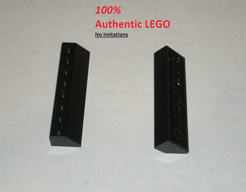LEGO NEW 2x8 Black Slope (45°) (2x) 4163334 Brick 4445 | eBay