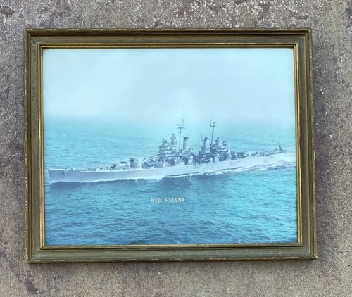 WW2 US Navy 1940s USS Helena Torpedo Original Tinted Ship Photo | eBay