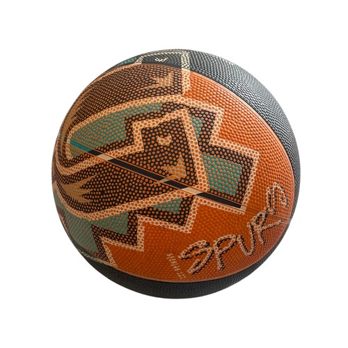 Vintage 90s Spalding San Antonio Spurs Basketball Fiesta Colors NBA ...