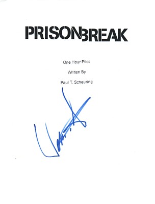 William Fichtner Signed Autographed PRISON BREAK Pilot Episode Script ...